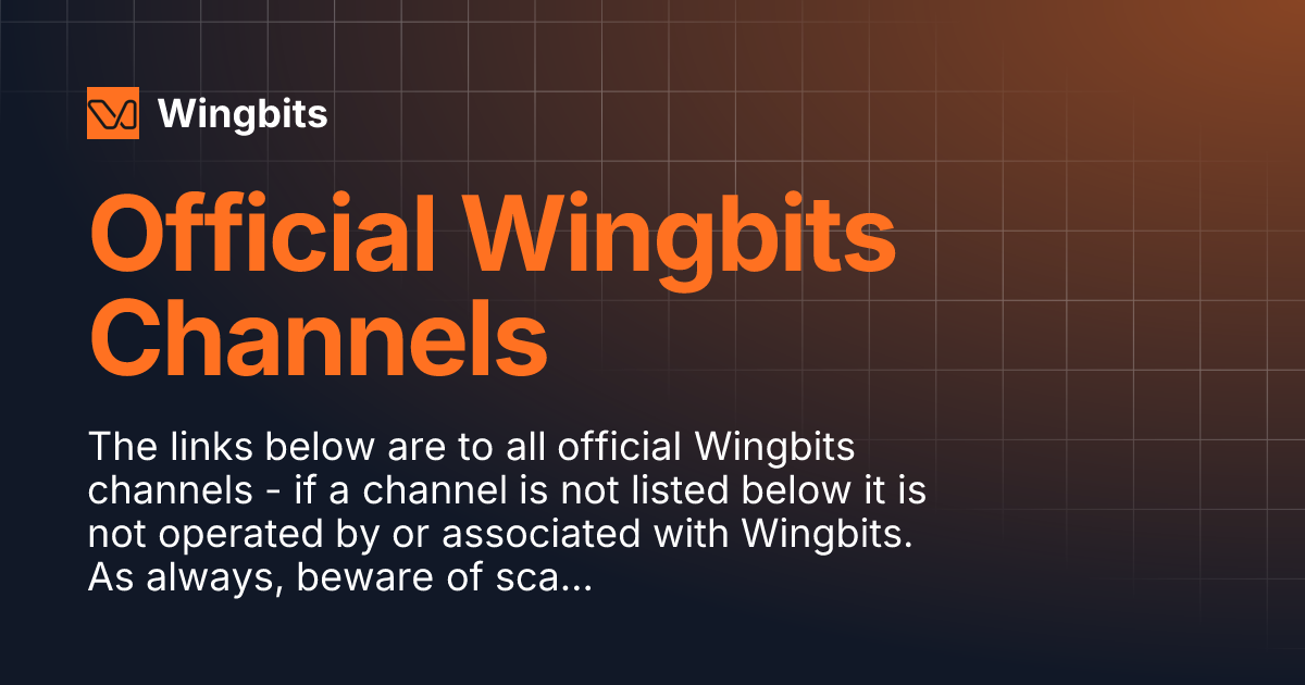 Official Wingbits Channels | Wingbits
