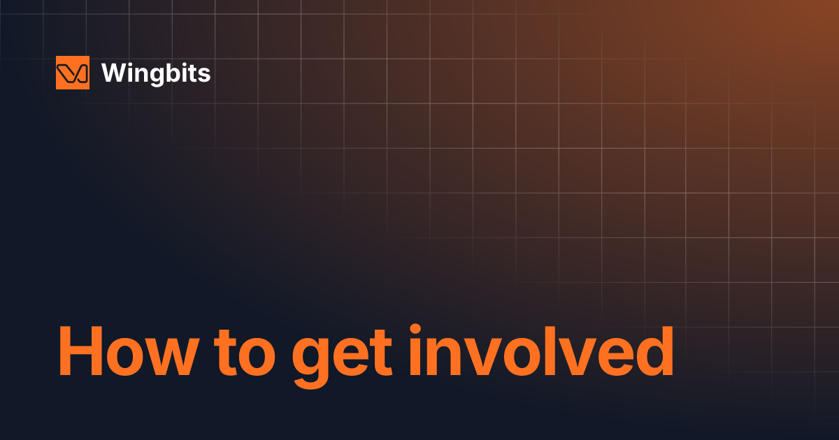 How to get involved | Wingbits
